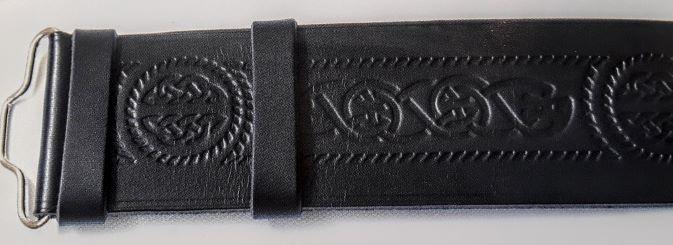 Celtic Serpent Hide Kilt Belt - The Scottish Tartans Gift Shop