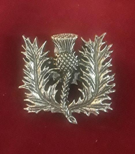 Small Thistle Cap Badge - The Scottish Tartans Gift Shop