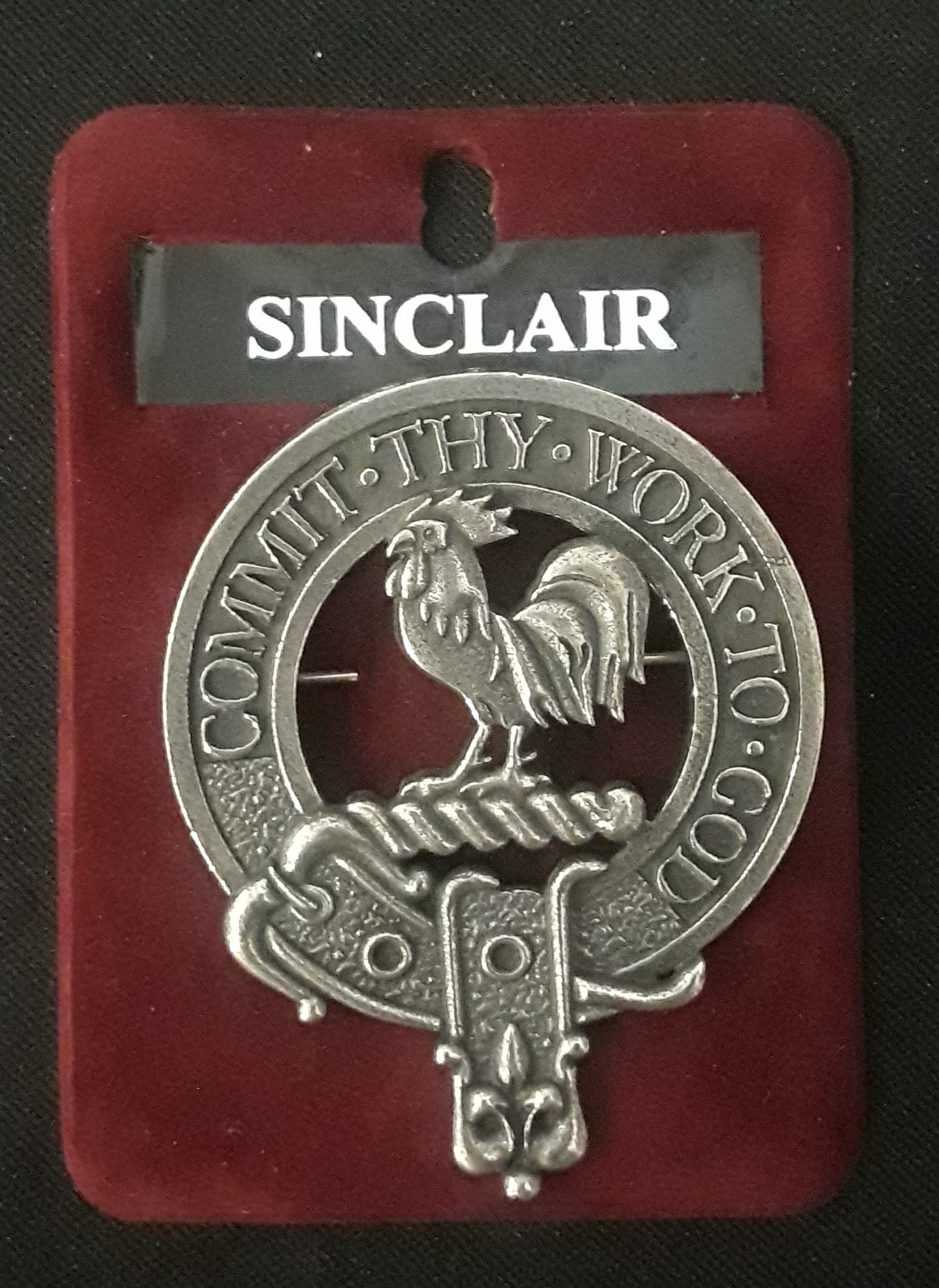 Brushed Pewter Clan Crest Badges G-Z - The Scottish Tartans Gift Shop